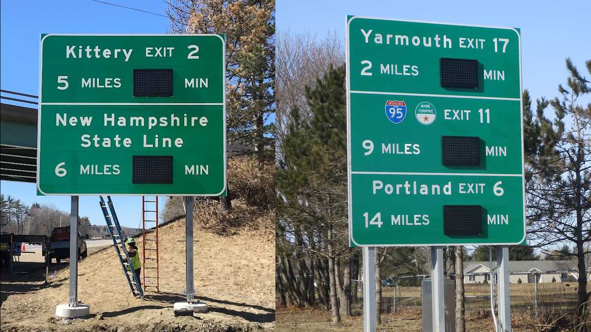 MaineDOT, MTA install new digital signs to give drivers real-time ...
