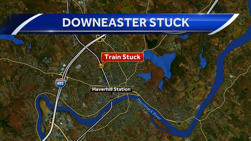 Amtrak Downeaster train stuck on track for hours