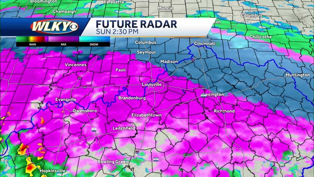 Breaking down timing for Louisville's big winter storm