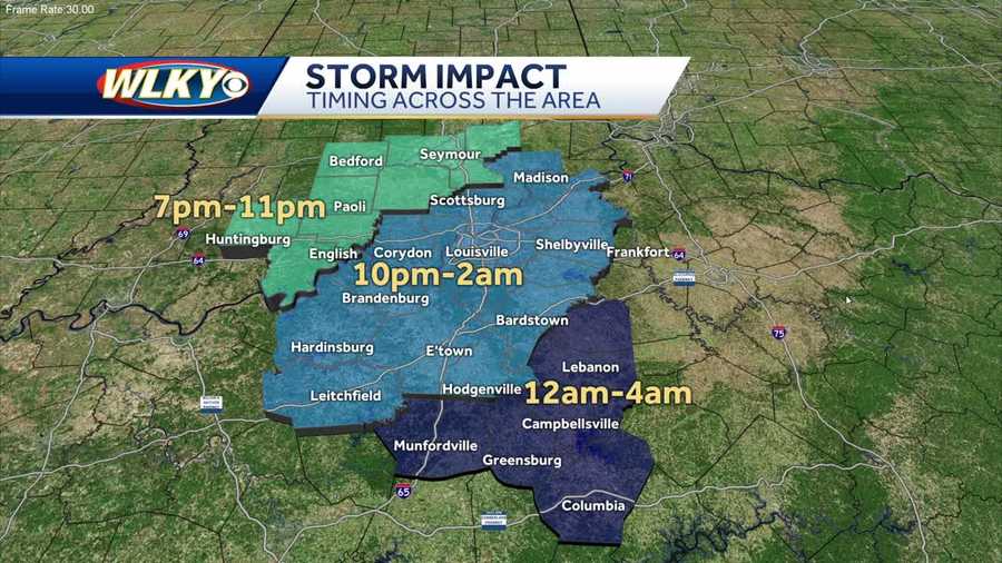 Louisville forecast: 4 maps break down severe weather