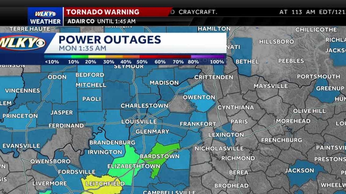 Thousands lose power across Louisville region | Check the outage map