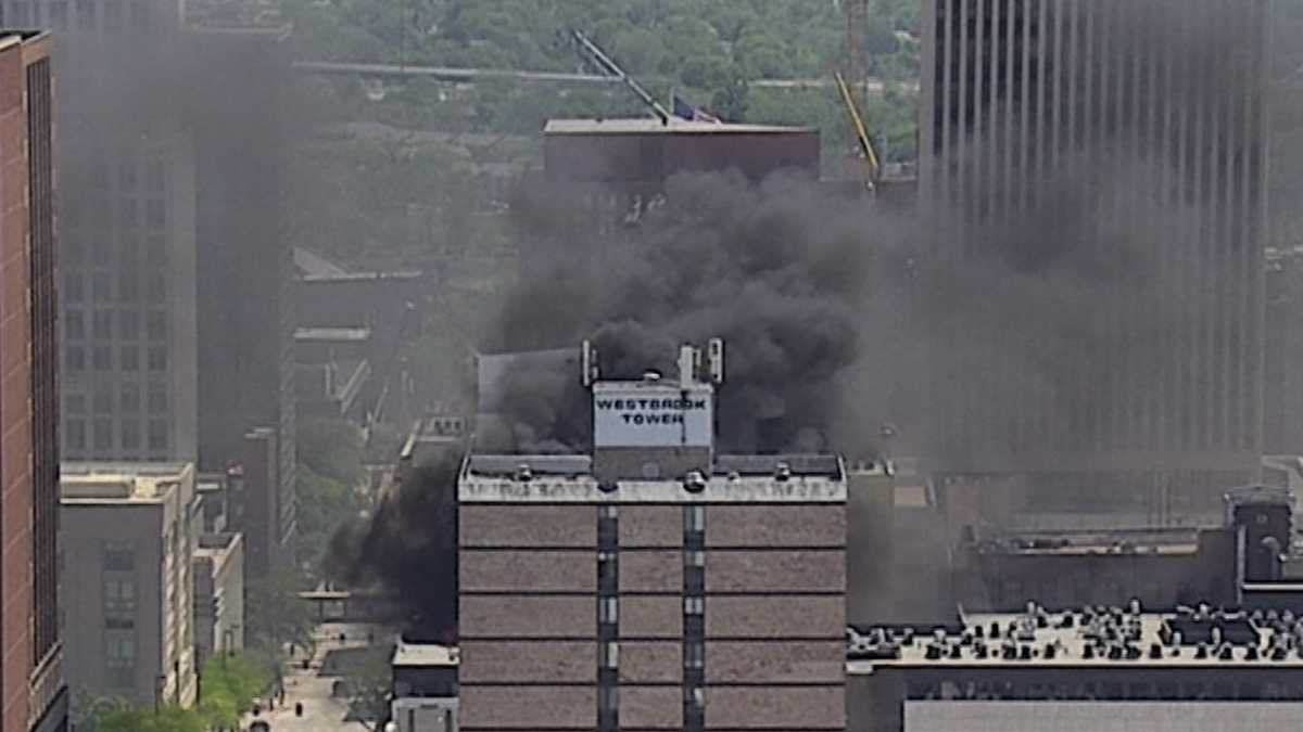 Omaha fire: Video shows black smoke downtown building