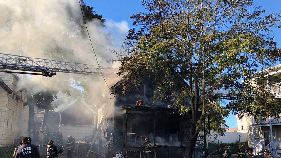 Crews battling 2-alarm fire in Lynn