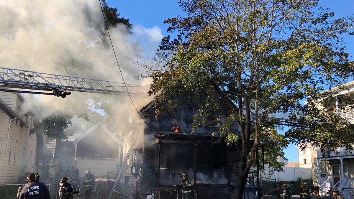 Man taken to hospital after 2-alarm fire in Lynn