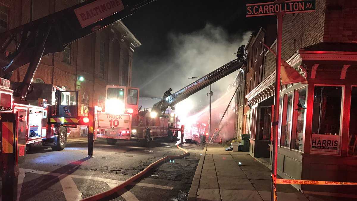 2 injured in 2-alarm fire in west Baltimore