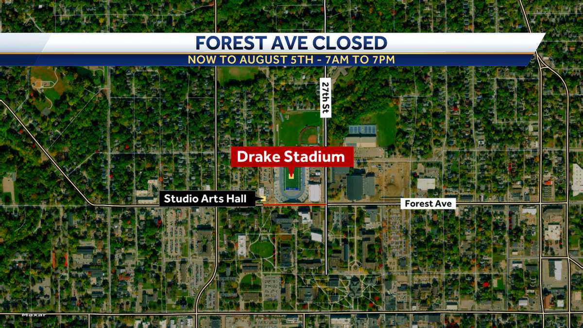 Forest Avenue closed for AAU Junior Olympics