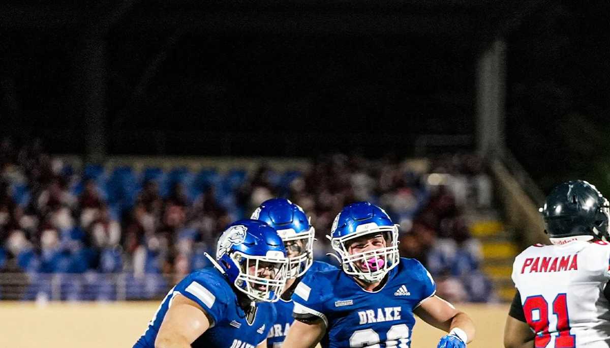 Drake Bulldogs football play exhibition, tour and learn in Panama