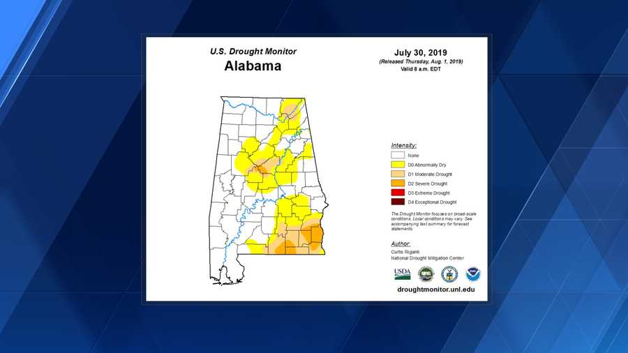Drought affecting about 1 million in Deep South