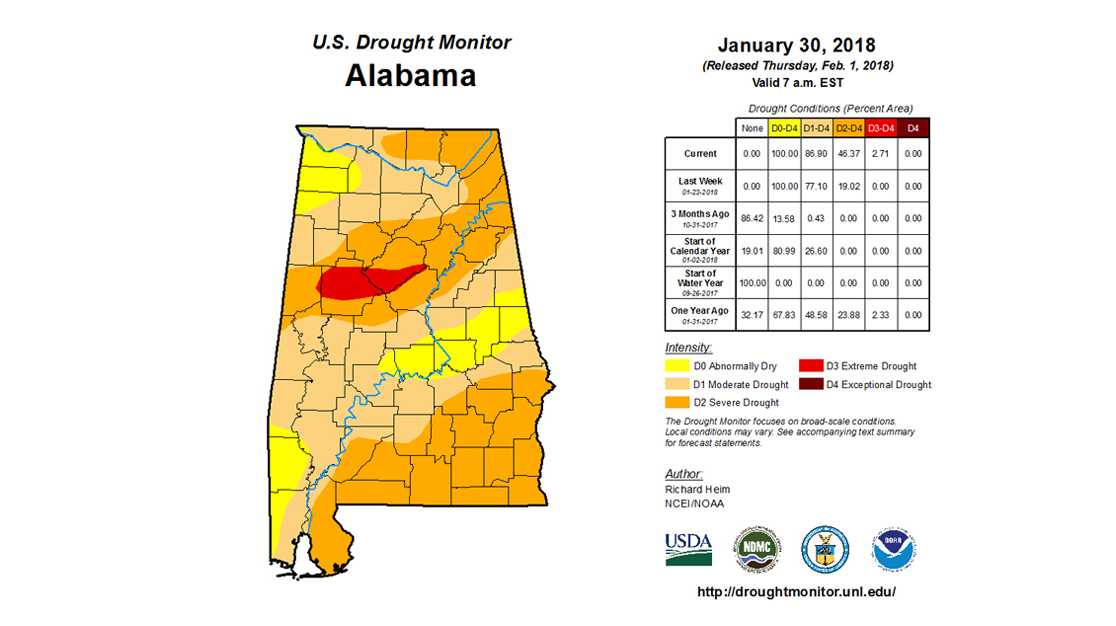 Drought conditions worsen in Alabama, entire state feeling effects of ...