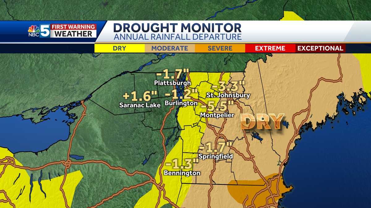 Drought conditions expand into Vermont