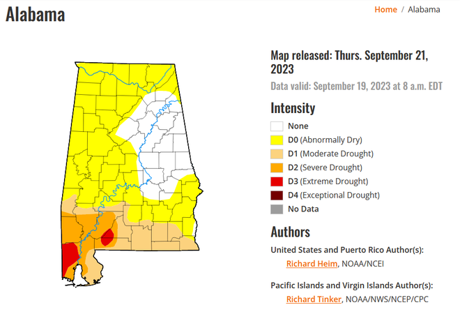 Dry conditions in Alabama bring statewide fire alert