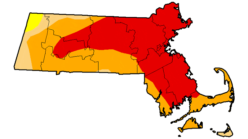 How much did the recent rain help with the drought?