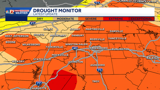 Drought conditions in North Carolina are getting worse