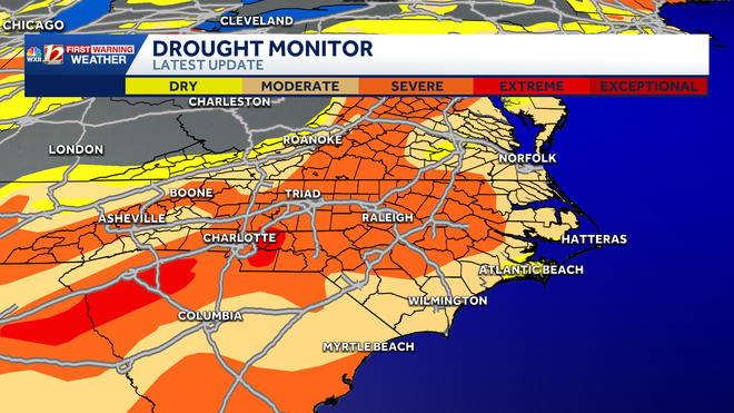 Drought conditions in North Carolina are getting worse