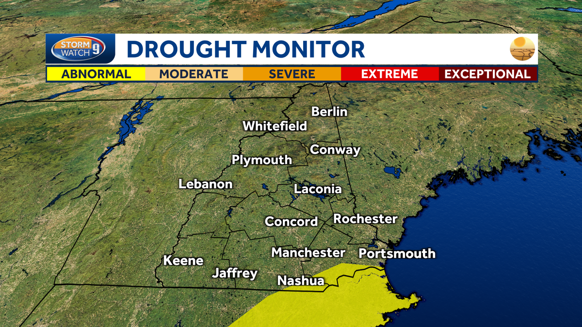 New Hampshire drought update: Southern parts abnormally dry