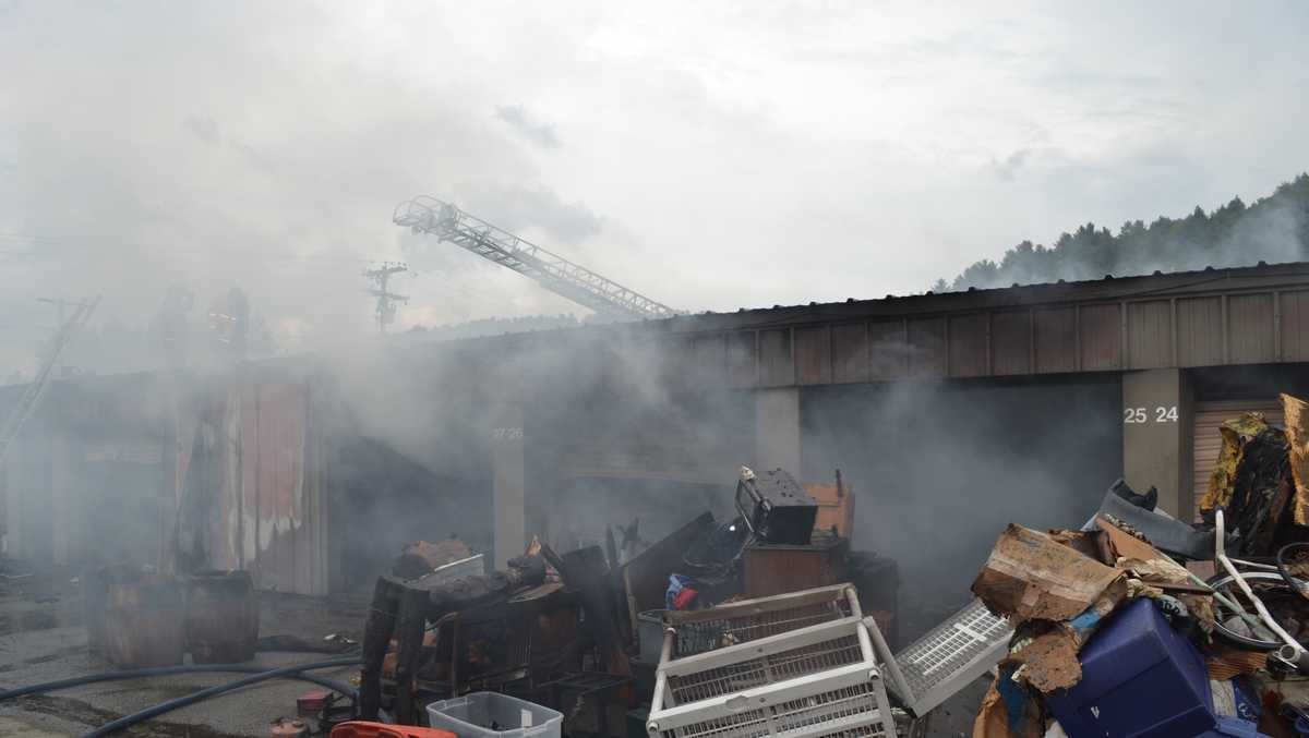 32 storage units destroyed in fire started by propane torch