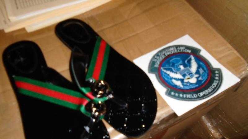 More than 600 fake designer shoes confiscated by customs agents in ...