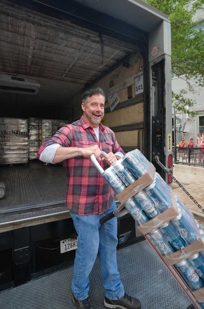 Special Busch Light delivery goes to Houston for Iowa vs. Nebraska