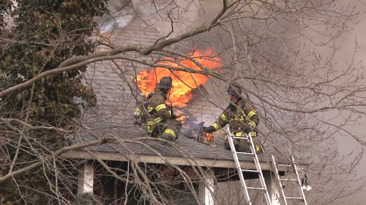 Person hurt after house catches fire in Dunbar Township, Fayette County