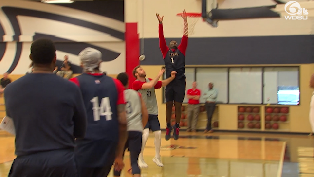 WATCH: Zion Williamson's thunderous dunk at Pelicans training camp