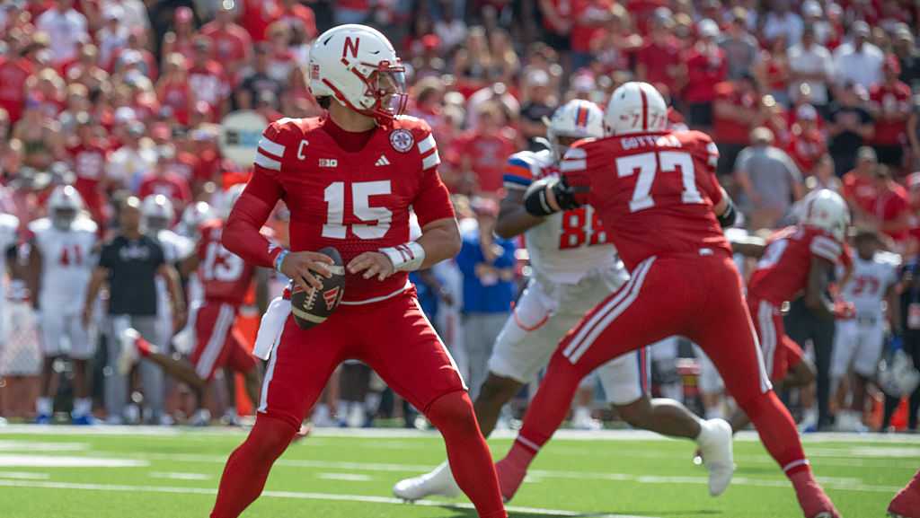 Nebraska QB Dylan Raiola on Nebraska-Houston Christian game