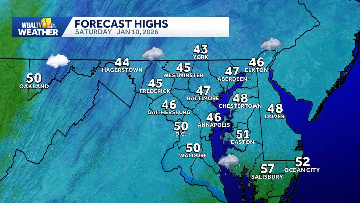 WBAL Weather: 7-Day Forecast, Forecast Maps