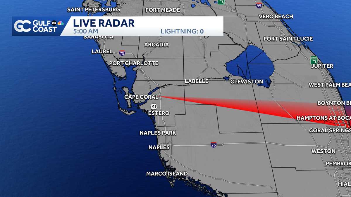 Slow-moving storms saturate parts of Southwest Florida