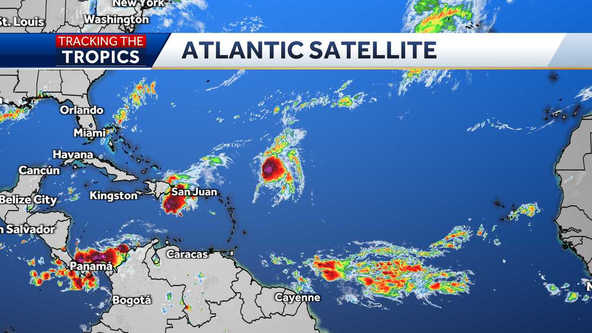 Tropical Storm Gordon forms in the Atlantic Ocean