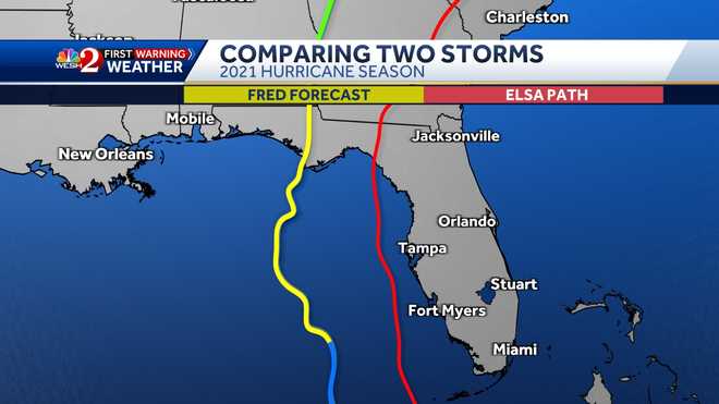 Where is Tropical Storm Fred headed? Forecasters say path will be much ...