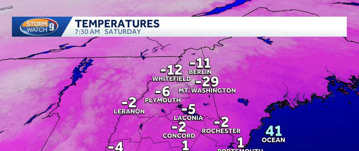 NH forecast: Cold start, warmer afternoon in New Hampshire