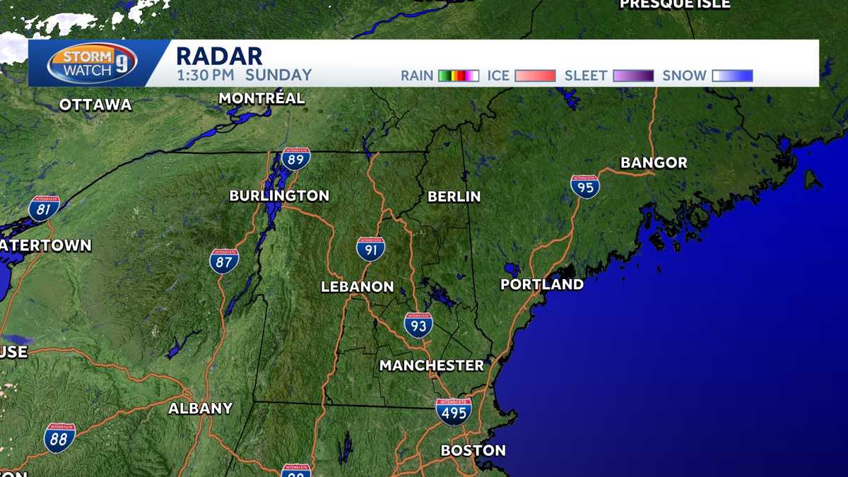 New Hampshire forecast: Showers Sunday, great weather ahead