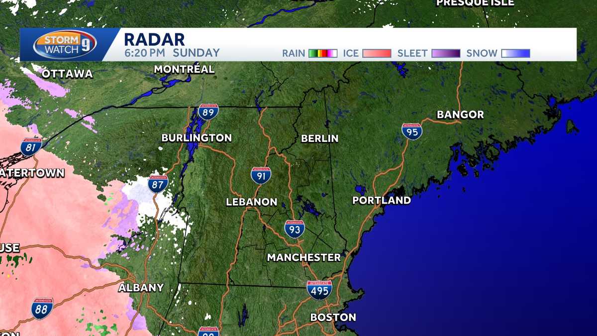 NH forecast: Rain, downpours, mountain snow likely Sun. night