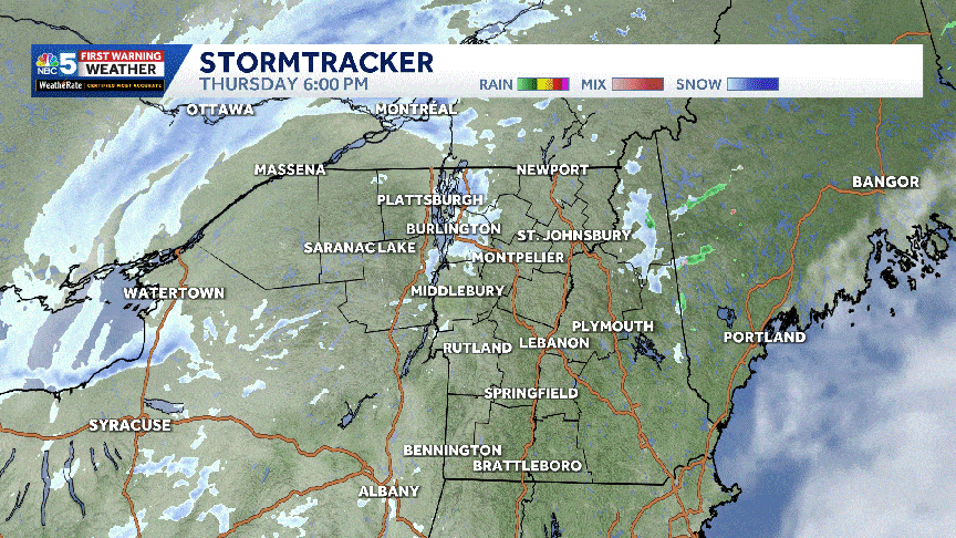 Rain flips to snow Thursday morning, temperatures fall through afternoon