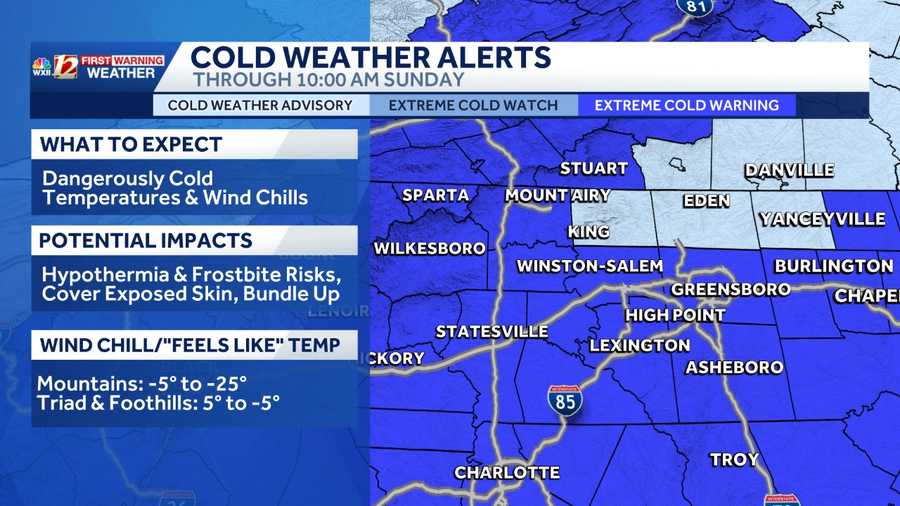 North Carolina: winter storm maps, snow models