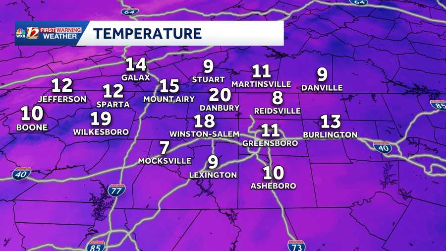 North Carolina: winter storm maps, snow models