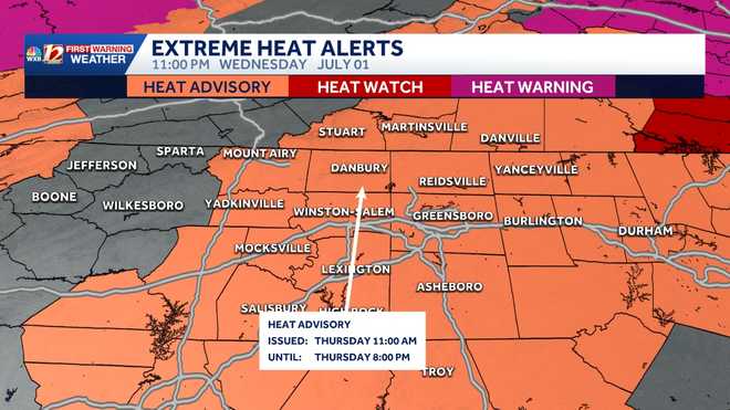 Heat Advisory in North Carolina | Rising Risk of Heat Illness
