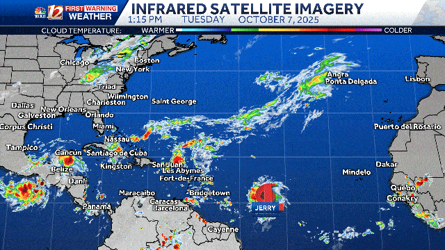 Atlantic Hurricane Season 2025 Looping Satellite and Radar Maps