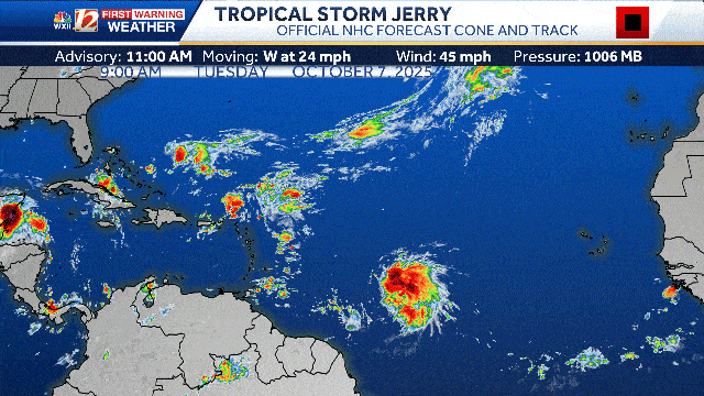 Atlantic Hurricane Season 2025 Looping Satellite and Radar Maps