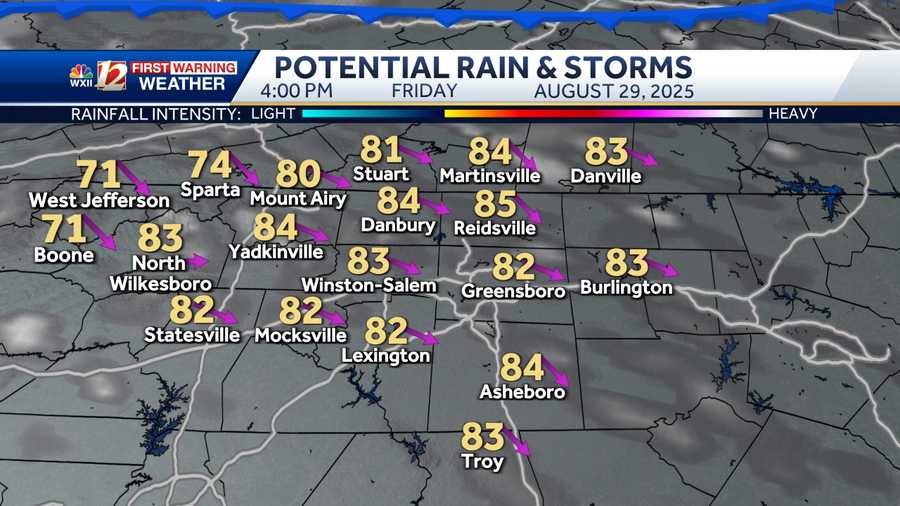 Five things to know about Sunday's weather in North Carolina