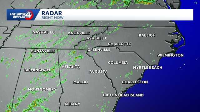 Storms developing in South Carolina