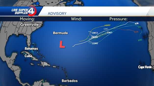 Potential Tropical Cyclone 18 track, spaghetti models