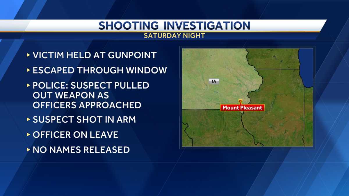DCI: Officer shot suspect in the arm in Mt. Pleasant