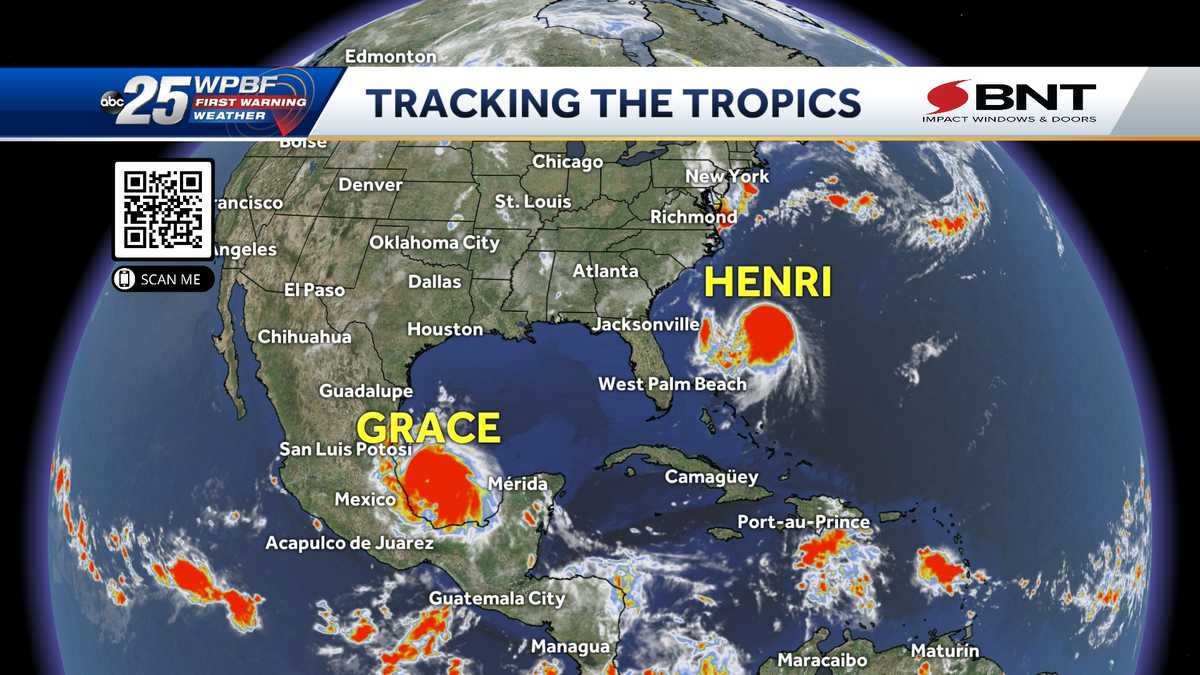 Tracking The Tropics Grace Henri In Atlantic