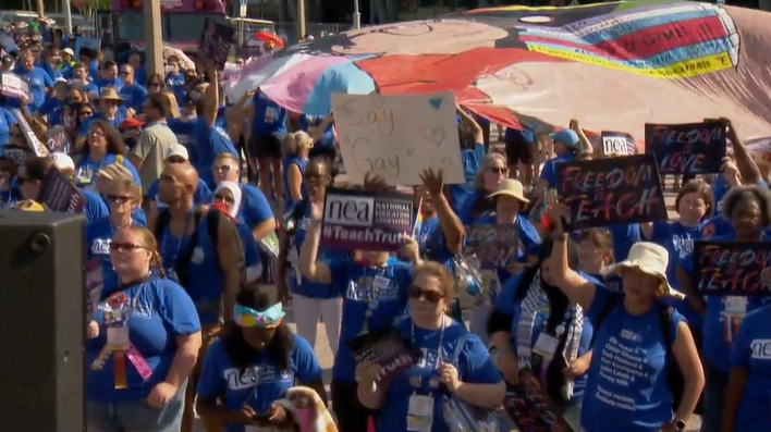 NEA hosts "Freedom to Learn" rally