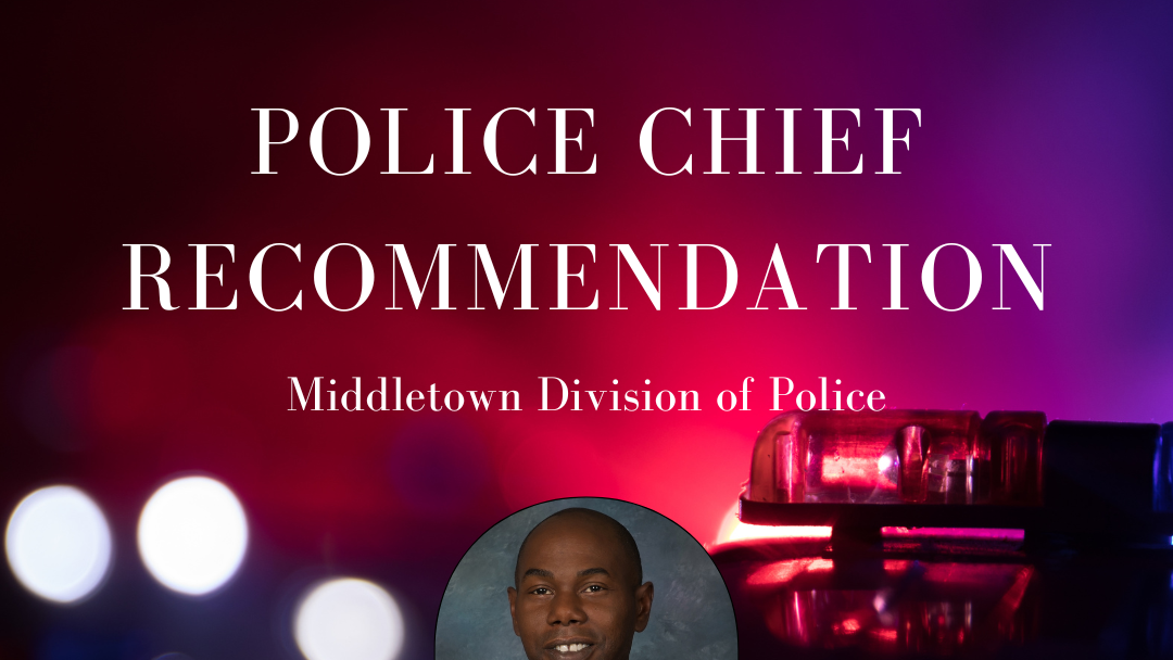 Middletown to get a new police chief in one week