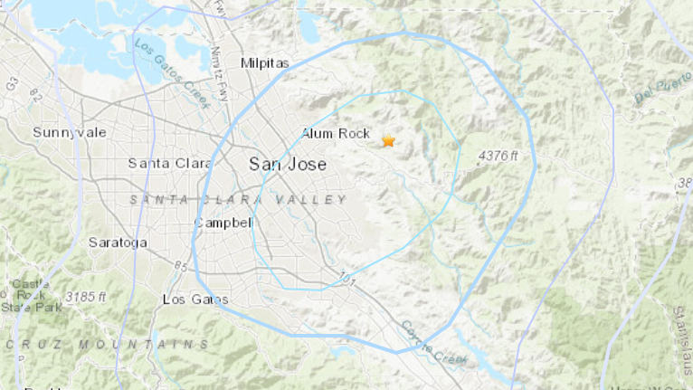 3.6 magnitude earthquake strikes near San Jose