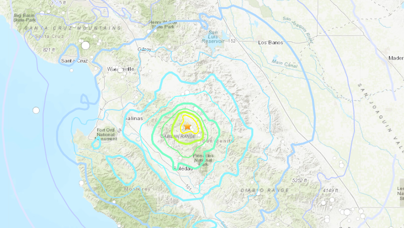 Magnitude 4.7 earthquake shakes Central Coast