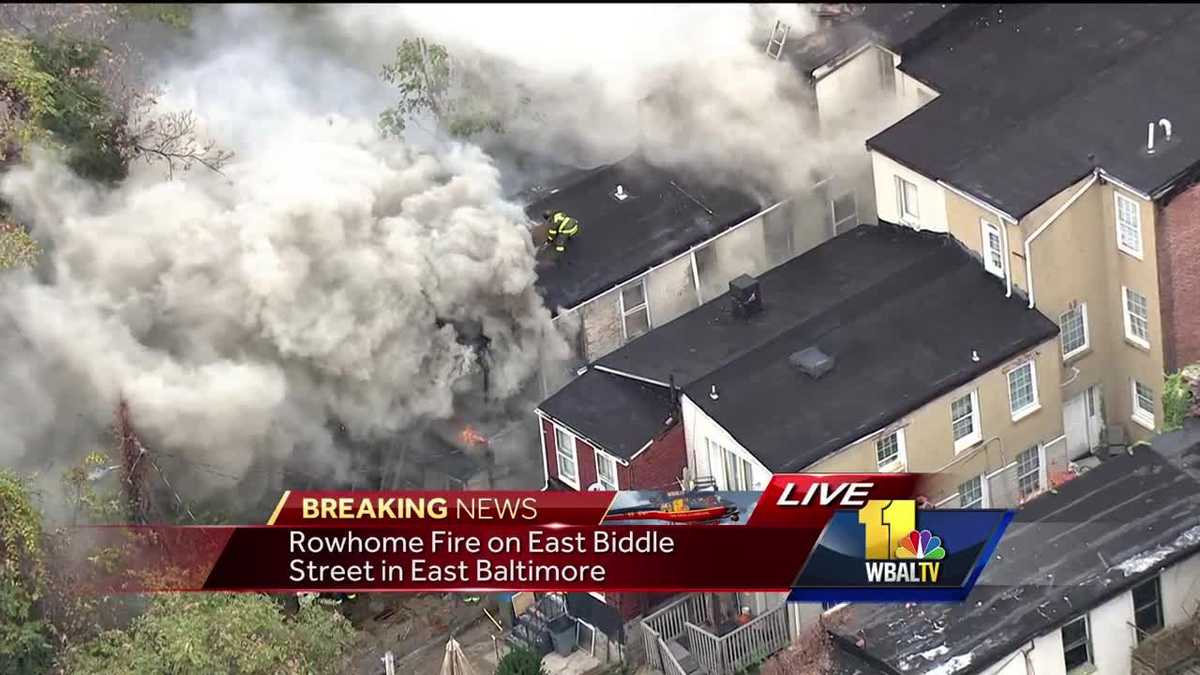 PHOTOS: Crews battle fire in East Baltimore