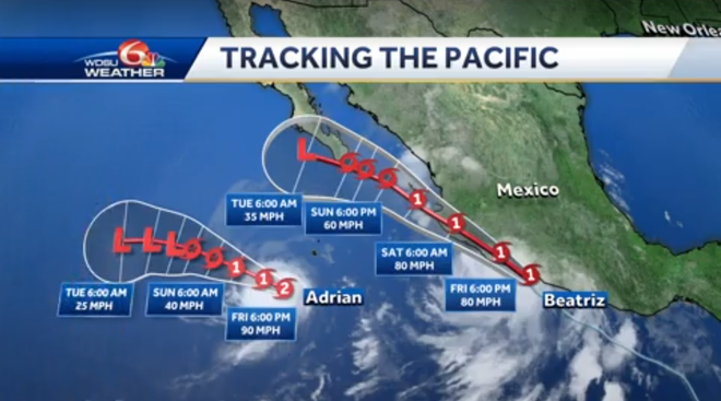 Weakening Broad Area of Storms Track Toward Bermuda