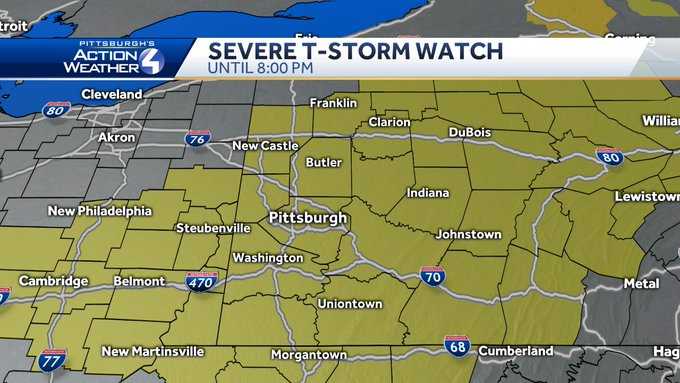 PITTSBURGH WEATHER: Heavy rain, hail and high winds possible with ...